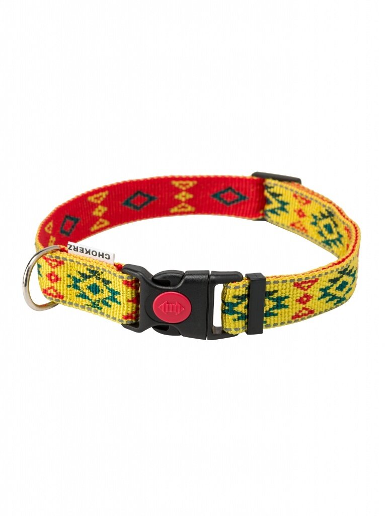 Ошейник для собак жаккардовый CHOKERZ премиум светоотражающий. Длина 40-60 см. Ширина 27 мм.