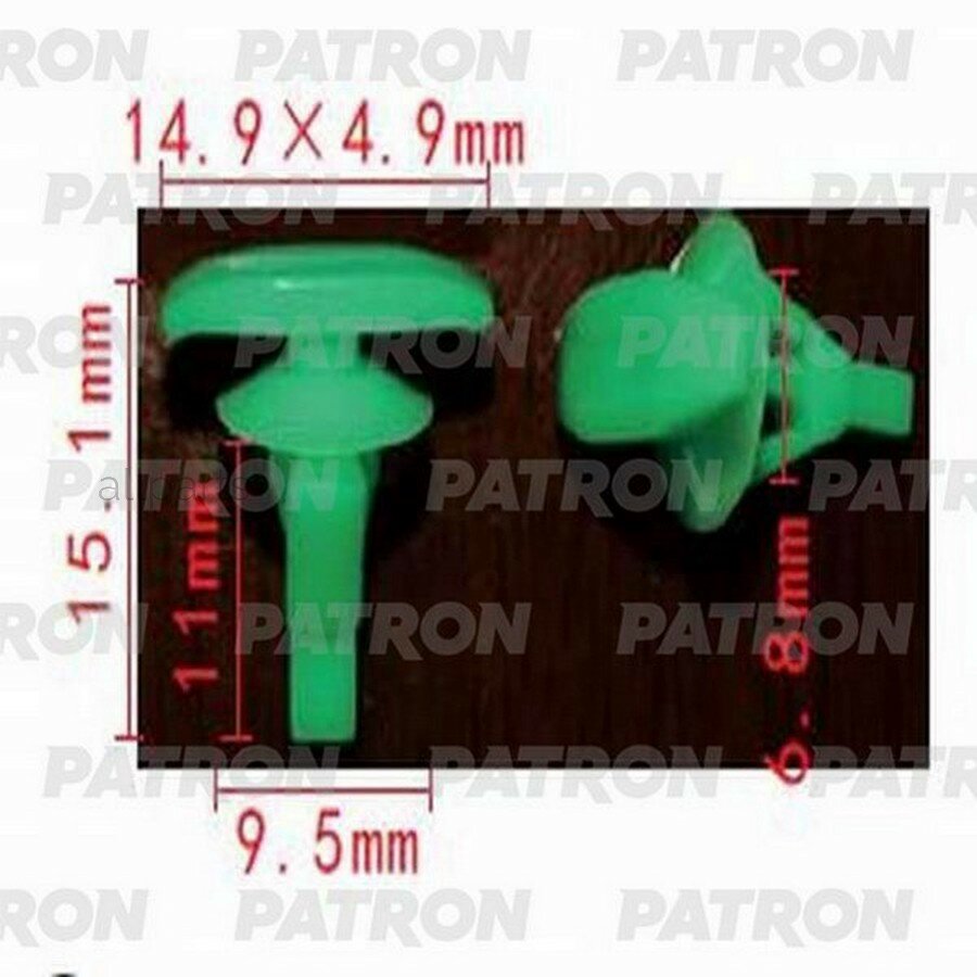 PATRON P37-0605 Зажим пластиковый Acura, Honda применяемость: кузов - уплотнитель