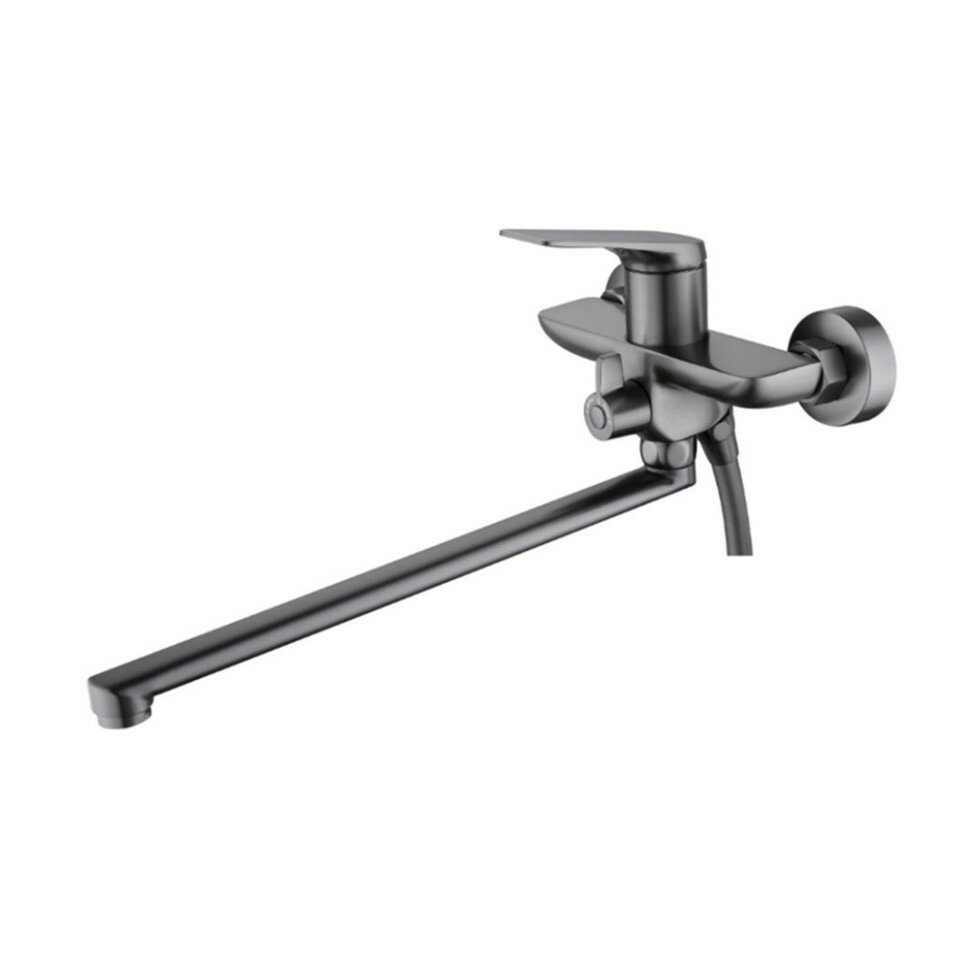 VALFEX Adara Graphite (VF.22816-3), Смеситель для ванны, длинный излив, латунь