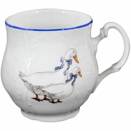 Кружка 310 мл "Jonas"; "Bernadotte", декор "Гуси", Thun/ БТФ1492