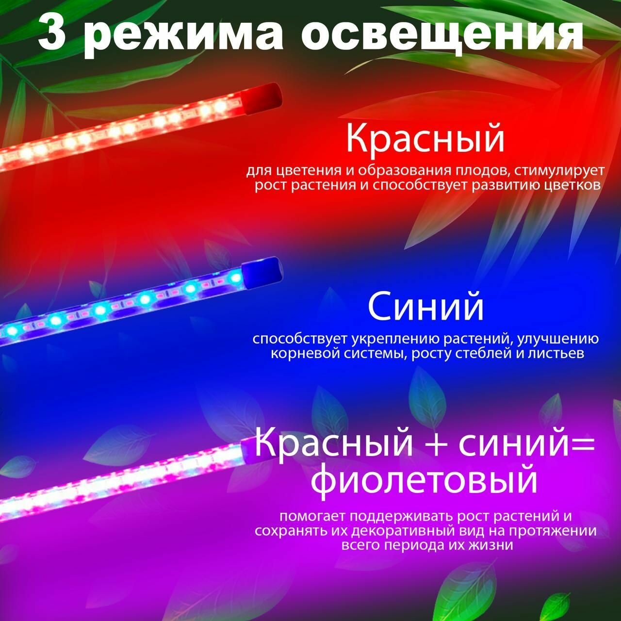 Фитосветильник Riclend Lamp, LED, 59Вт, 68см, черный матовый