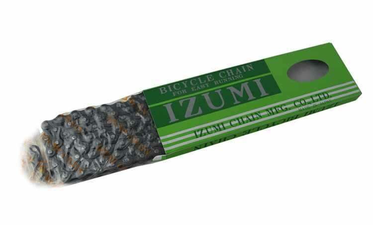 Цепь велосипедная izumi JET, японская односкоростная цепь с фиксированной передачей, 100л