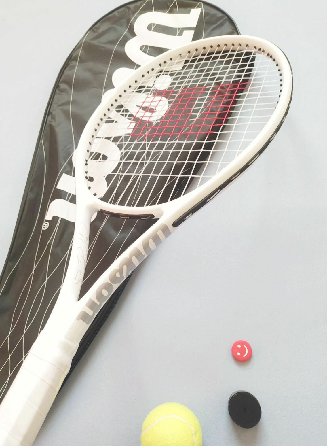 Теннисная ракетка Wilson из углеродного волокна для начинающих, любителей и студентов, 1 шт.