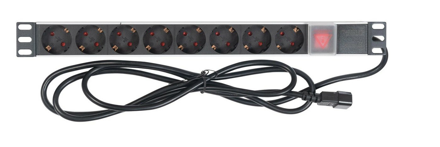 FRP-8MC14 Блок распределения питания для 19-дюймовых стоек и стоечных шкафов. 8 биполярных розеток , шт