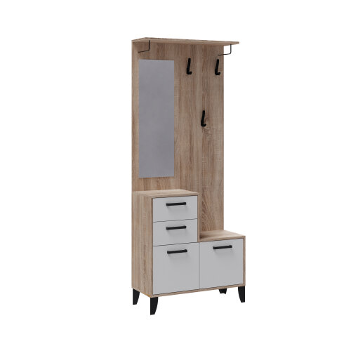 Прихожая Микон Витра ЦС дуб сонома/белый