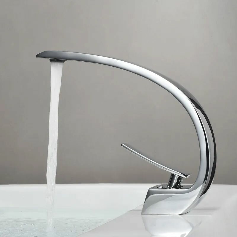 Моносмеситель Латунь серебристый Смеситель