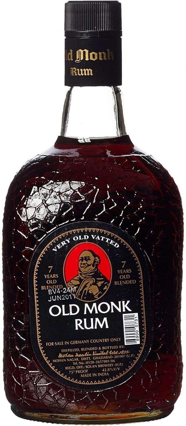 Ром "Old Monk" 7 Years Old, 0.75 л