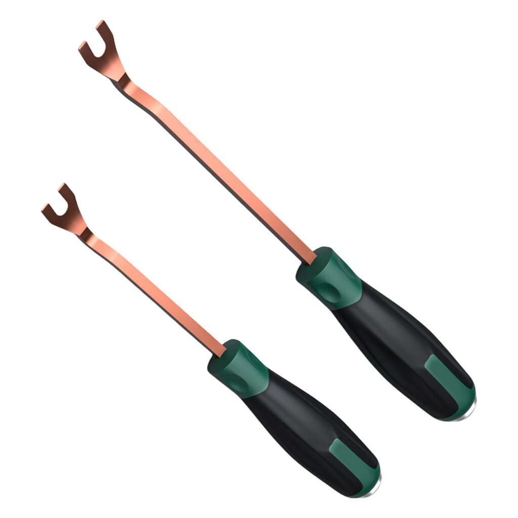 2 Шт. Автомобильный Инструмент Для Снятия Крепежа Монтировка Для Снятия Отделки Дверной Панели Автомобиля Без Повреждений Ремонт Автоматической Приборной Панели