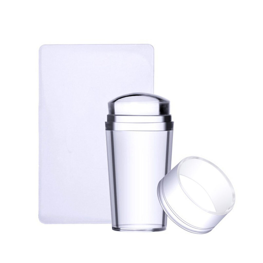 Набор Стамперов для Ногтей Желе для Головки Со Скребком Шаблон Для Дизайна Ногтей Печать Силиконовая Пластина Для Тиснения Инструменты Аксессуары Для Маникюра