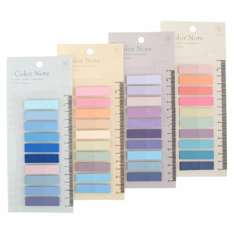 (1 набор из 4 карточек) Morandi 40-цветные индексные наклейки для заметок post-it