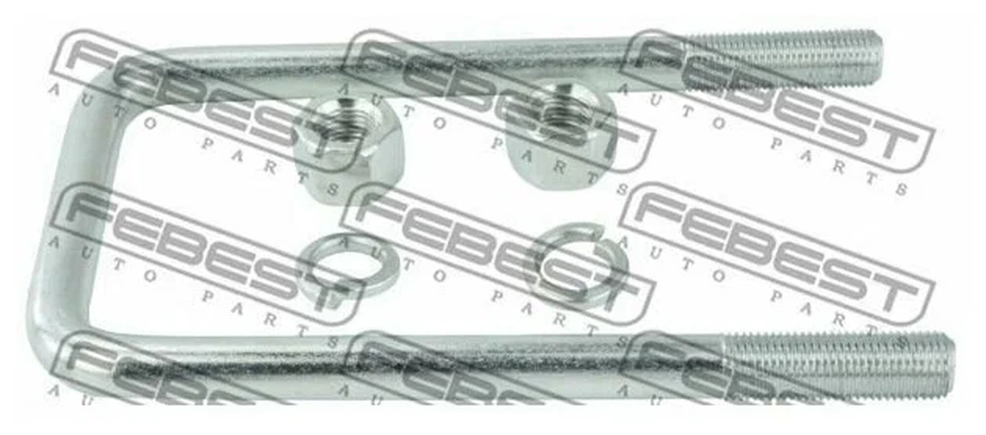 Ремкомплект скобы задней рессоры FEBEST 0433001, для Mitsubishi L200/Triton, болт в комплекте