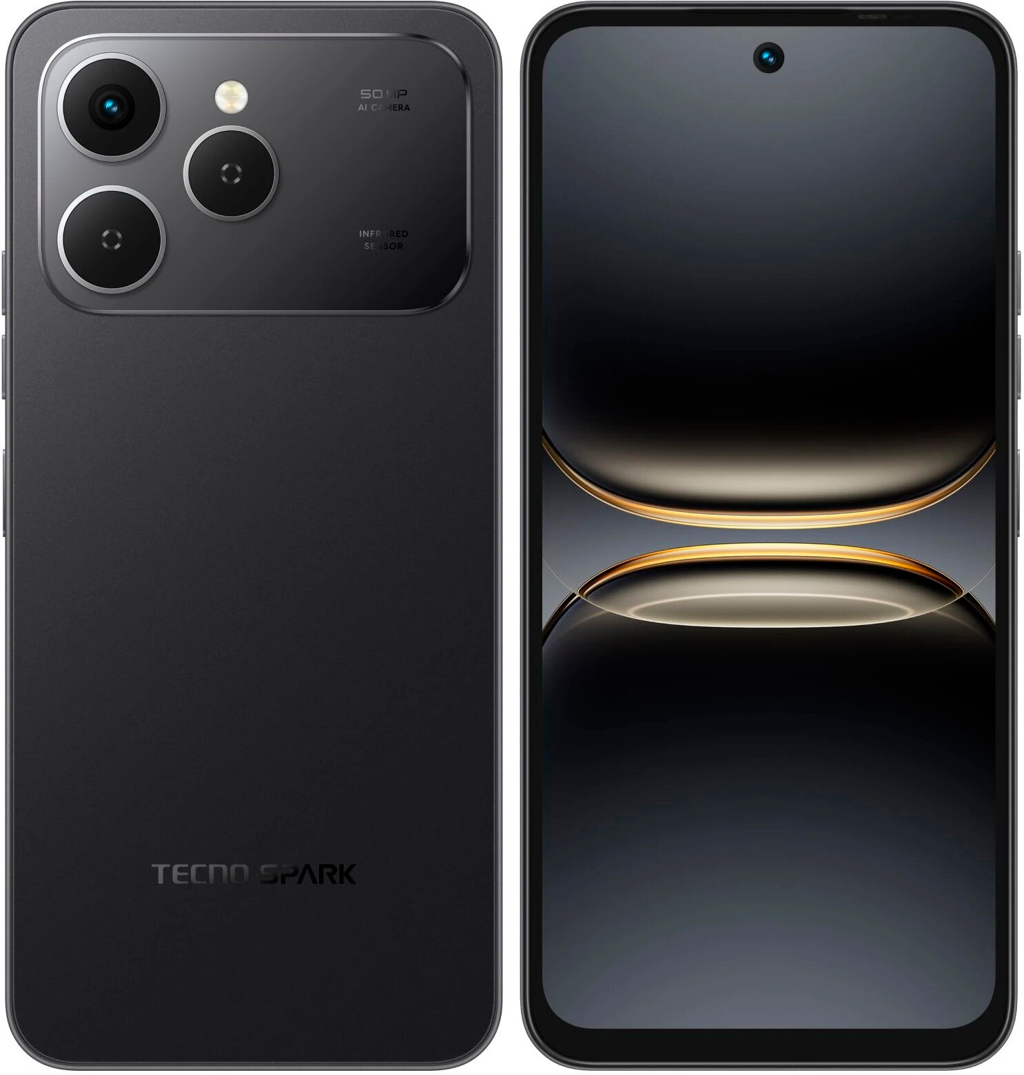 Смартфон Tecno SPARK 40 8/256 Гб 2 SIM, IPS, 1600x720, камера 50 Мп, NFC, 4G, GPS, FM, 5200 мА*ч черный
