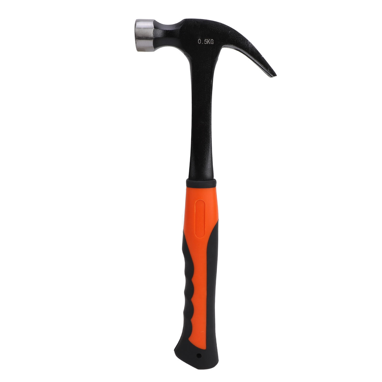 Мини-молоток с гвоздодером, сталь/TPR, для столярных работ, 0.5кг