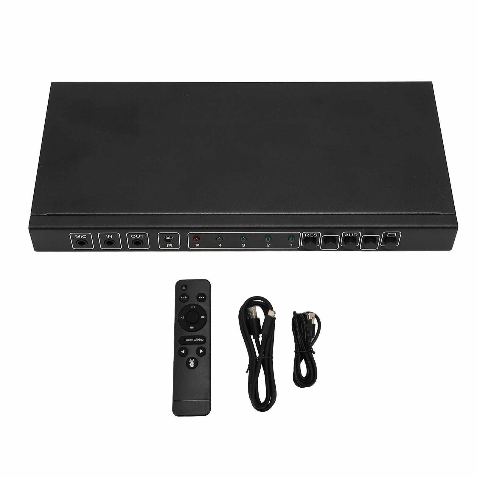 HDMI свитч 4x1 Multi Viewer, 4K 30Hz, USB3.0 захват