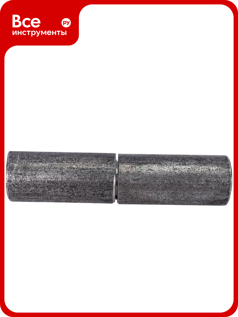 Гаражные петли Крепко-Накрепко d 40 L 170, шариковый механизм, приварный монтаж, матовый хром