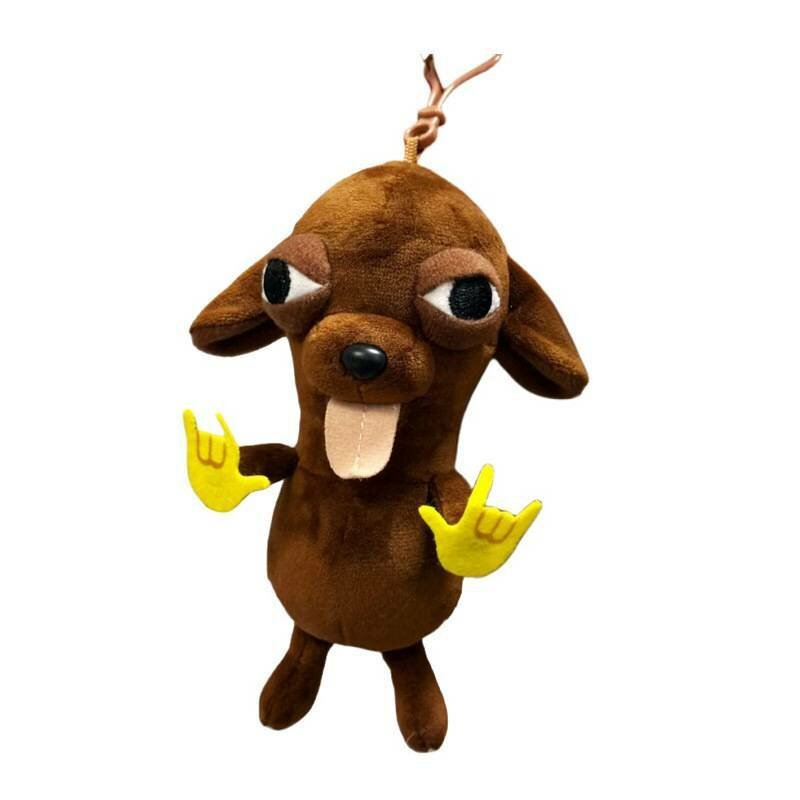 Игрушка животное чихуахуа мягкая короткий плюш для детей и подарка коричневый