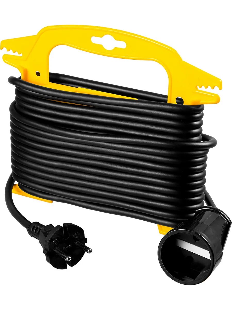 Удлинитель на рамке ″MF 207″, 10 м, 2200 Вт, 1 гнездо, ПВС