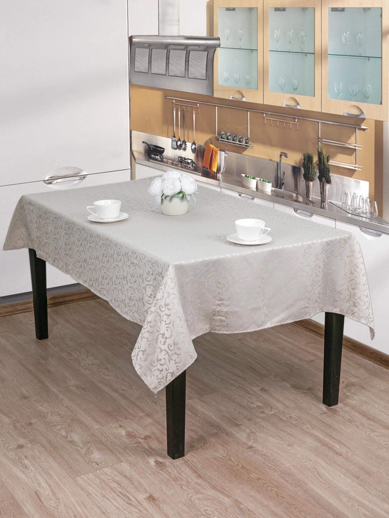 Скатерть из Италии на прямоугольный стол 140х180 см, Servalli