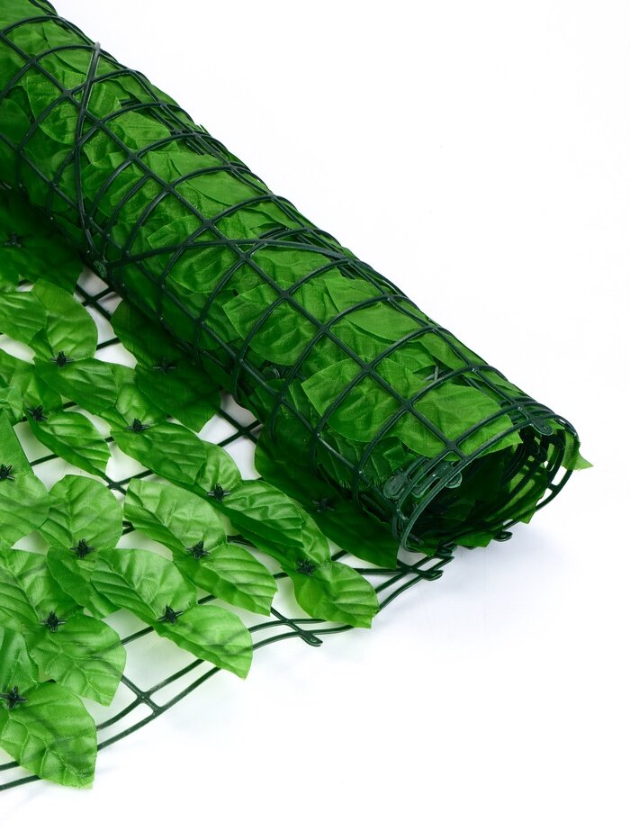 Декоративная изгородь Листья осины "Greengo", 50 x 300 см, пластик