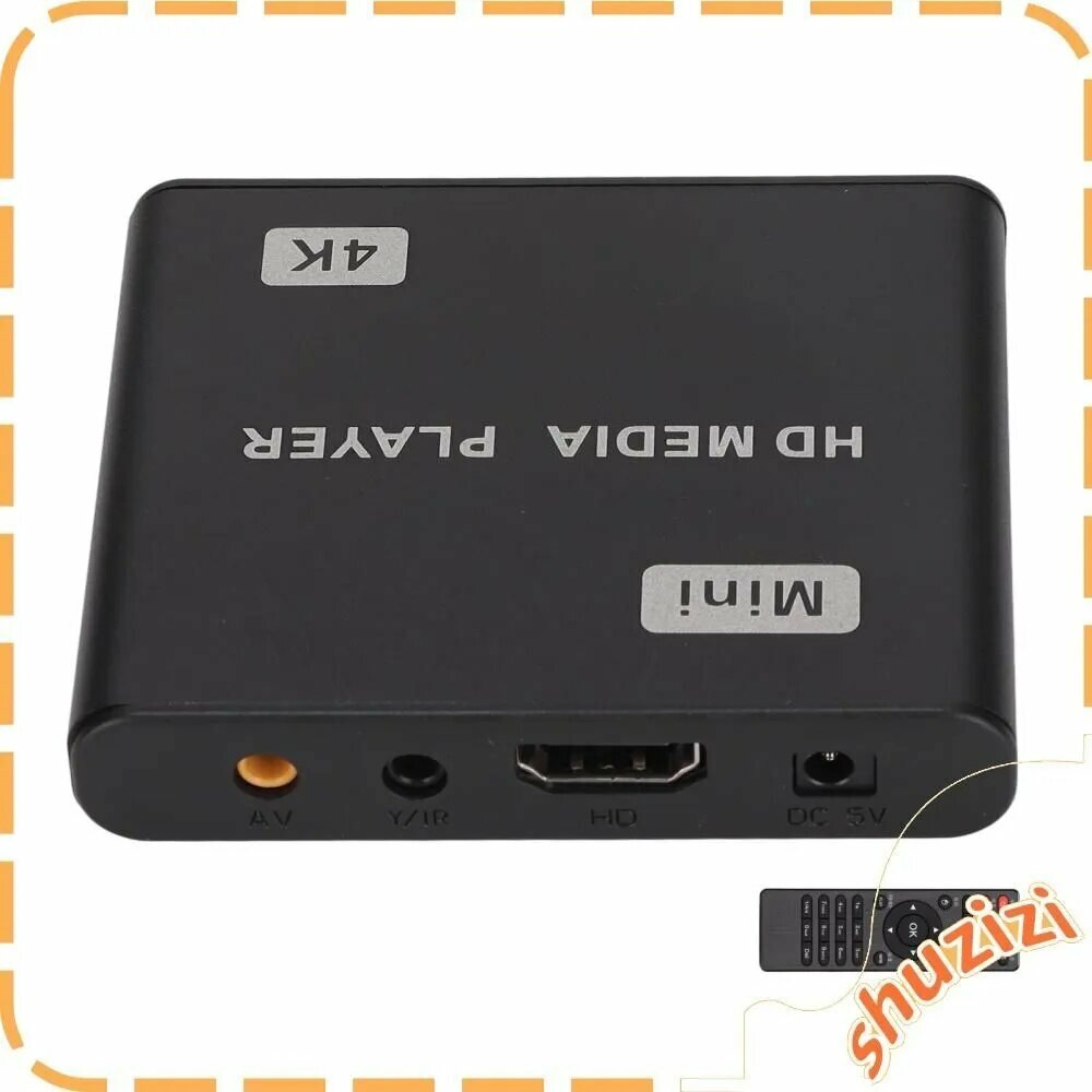 4K HD Media Player, компактный, поддержка Full HD, для домашнего кинотеатра