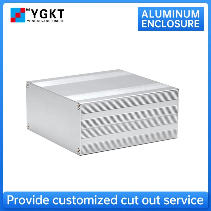 Алюминиевая электронная коробка H28 145*68 мм 200L silver