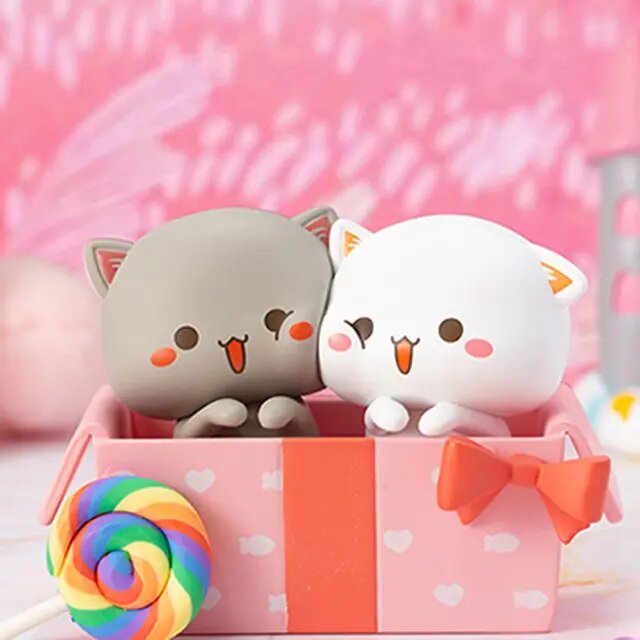 2025 Новый милый персиковый кот 2 сезона Lucky Cat Blind Box Игрушка-сюрприз Мультяшная кукла Модель Домашний подарок на день рождения