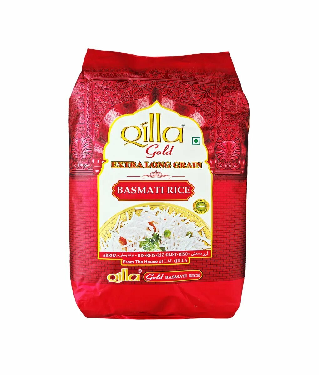 GOLD BASMATI RICE Extra Long Grain, Lal Qilla (Экстра длиннозерный рис голд басмати, Лал Килла), 2 кг.