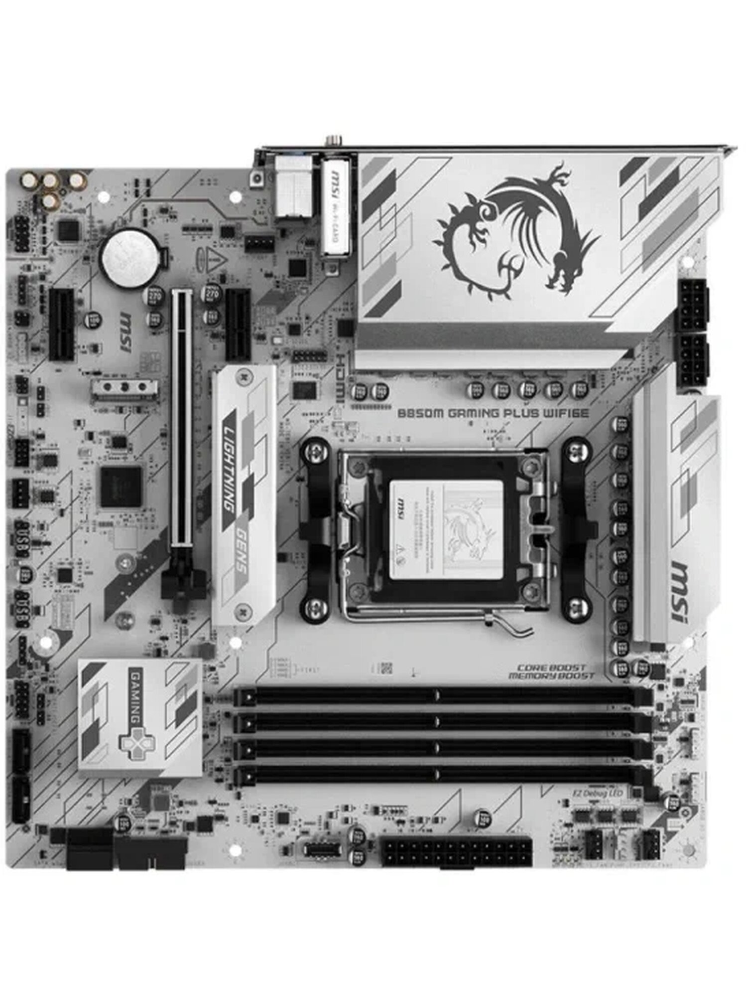 M/B MSI B850M GAMING PLUS WIFI6E SocketAM5 AMD B850 4xDDR5 mATX AC`97 8ch(7.1) 2.5Gg RAID+HDMI+DP