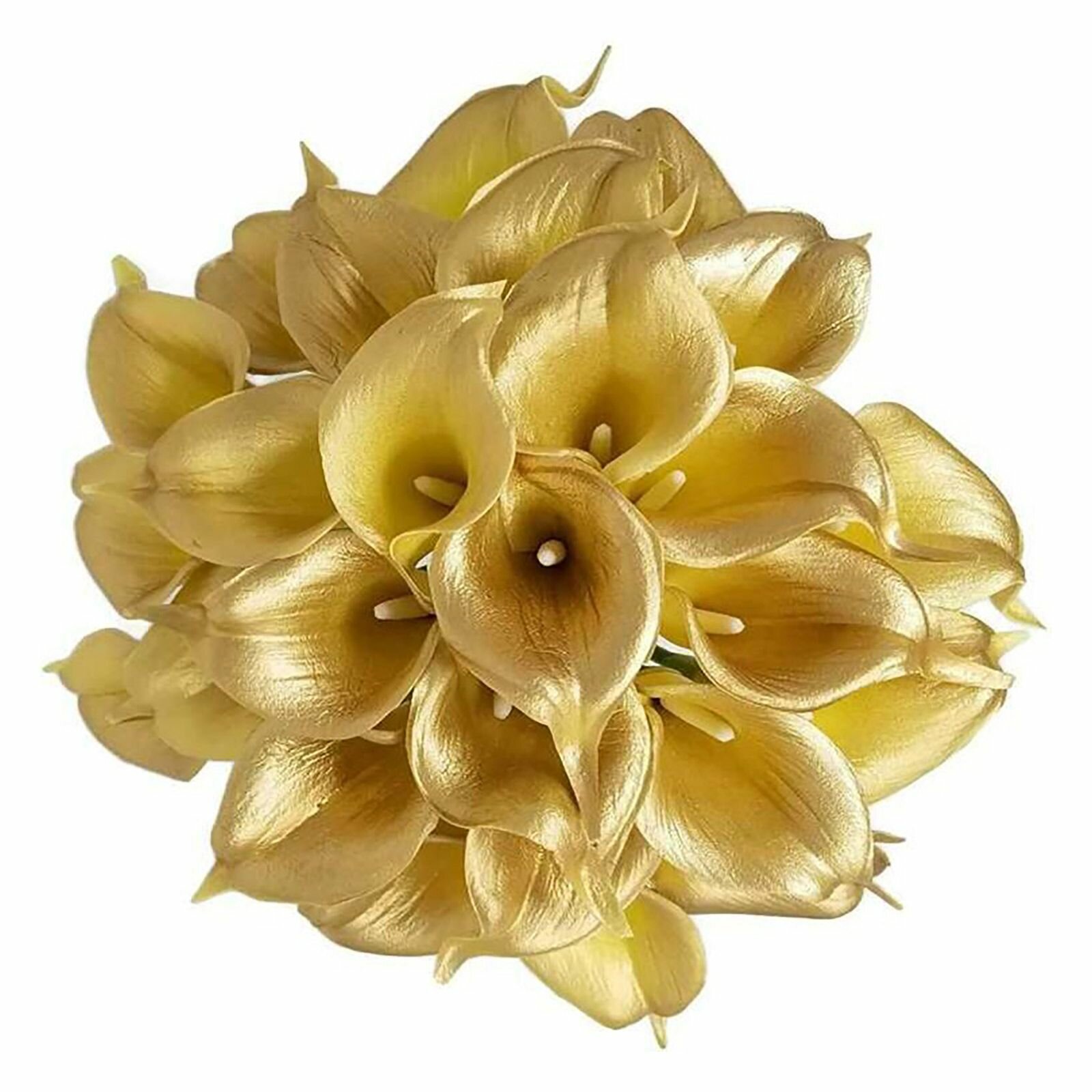 Искусственная калла (золотая)