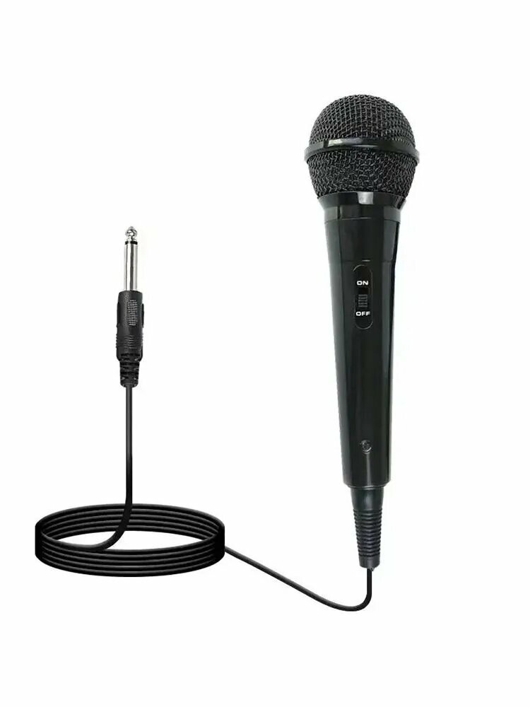 Микрофон Проводной микрофон для караоке (6.5мм), черный