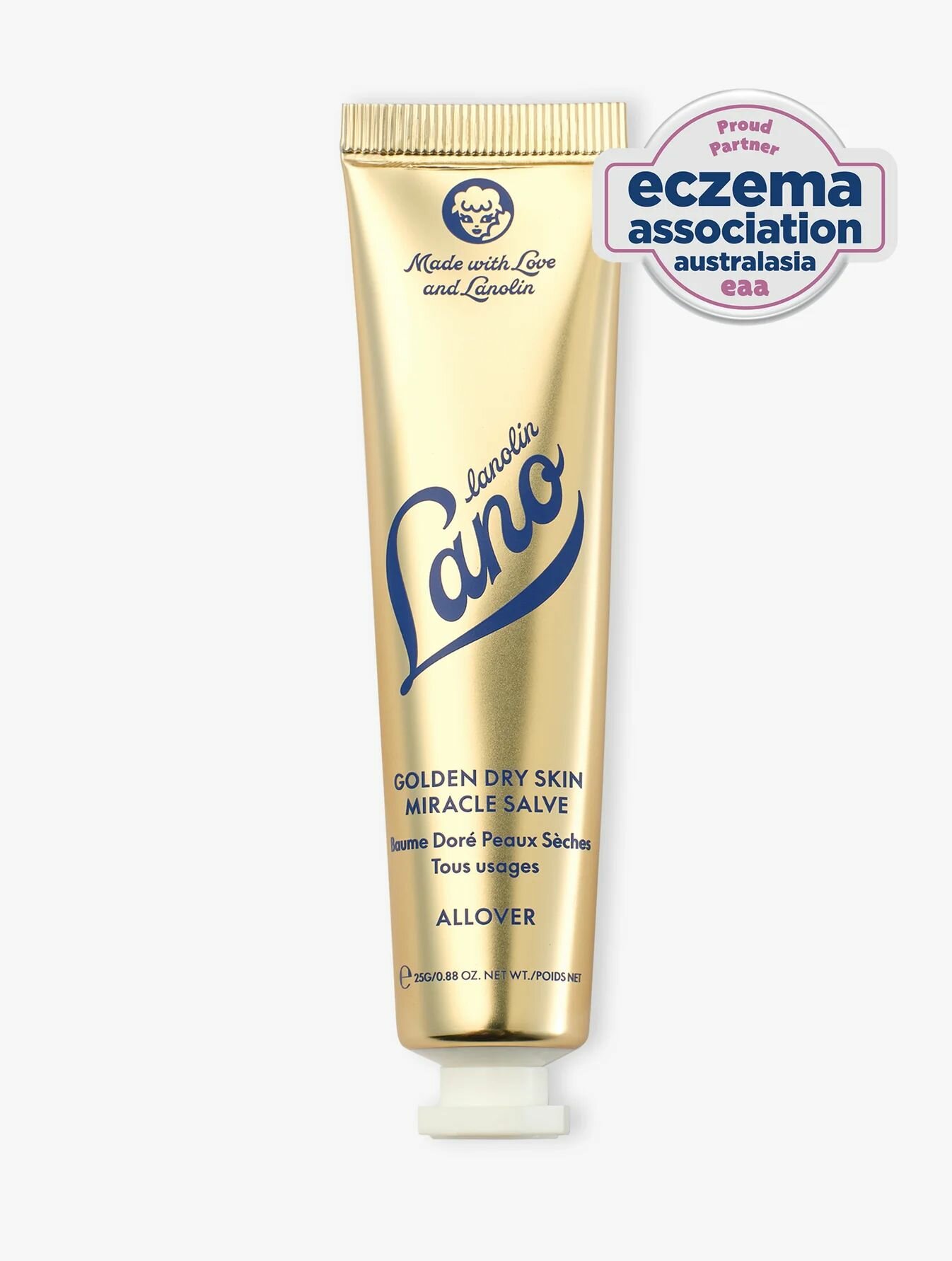 Lanolips Мазь для сухой кожи Golden Dry Skin Miracle Salve 25 г