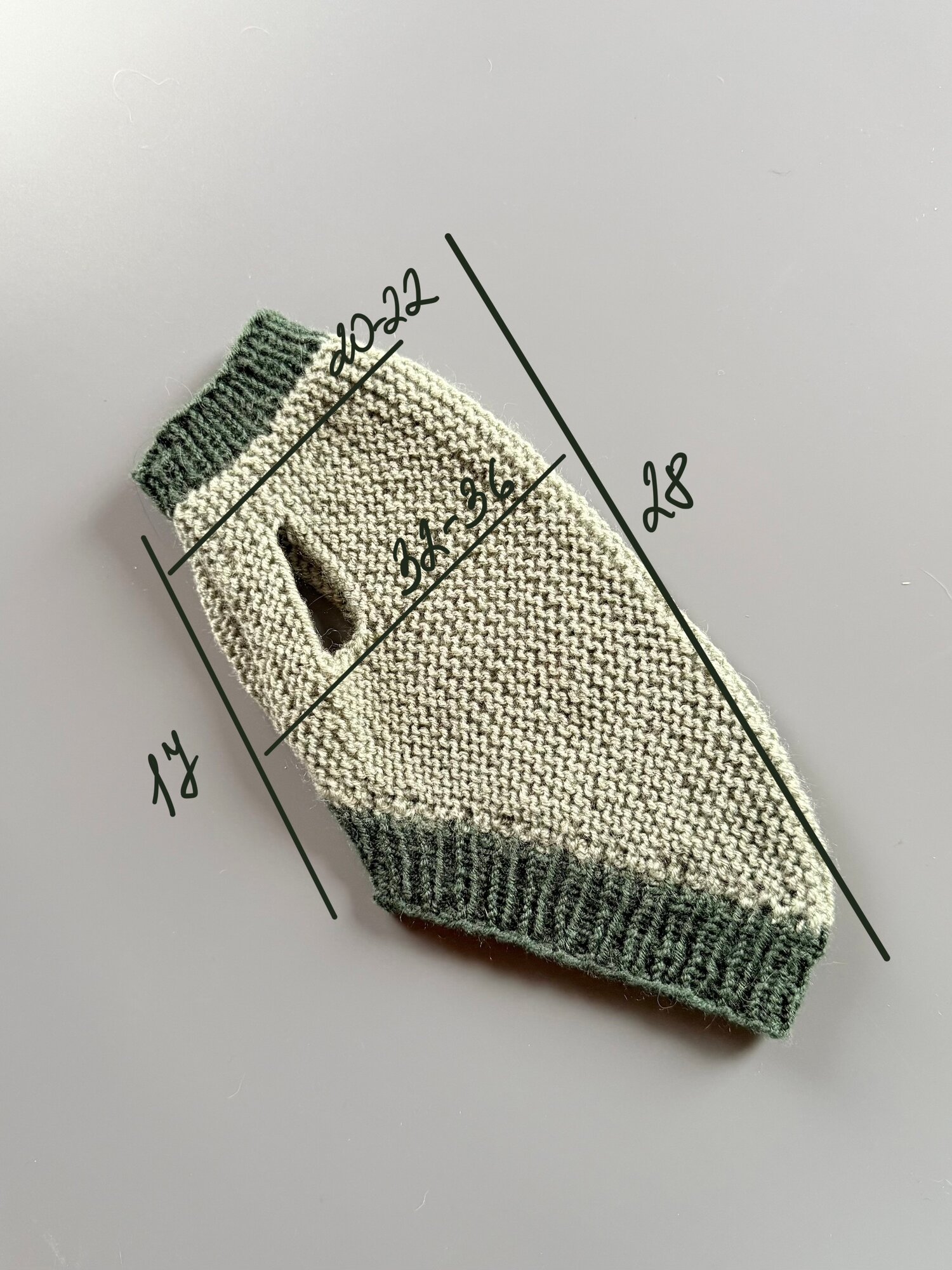 Жилет для собак, вязаный, теплый, для мелких пород, размер M