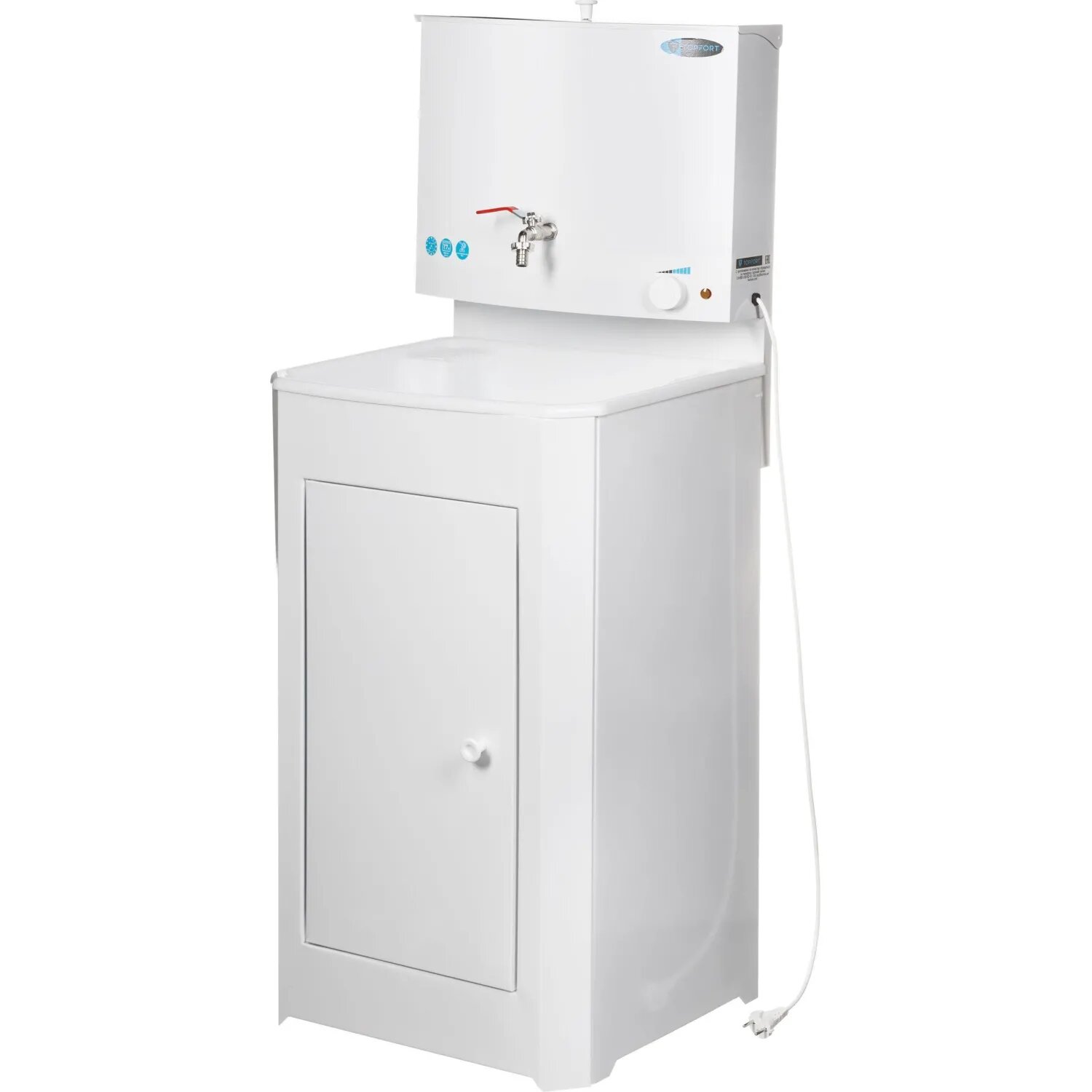 Умывальник дачный TOPFORT ELEGANT с подогревом 17л, пласт мойка, белый