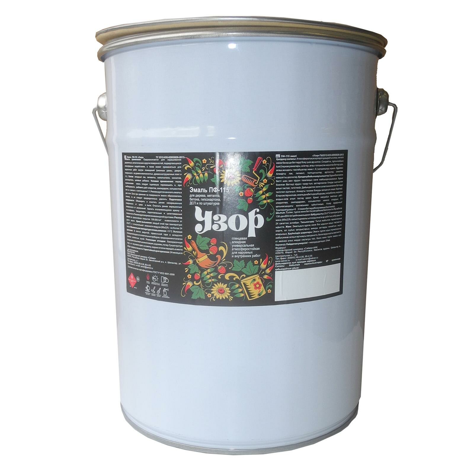 Эмаль ПФ-115 св-голуб 5.0КГ "узор" сайвер