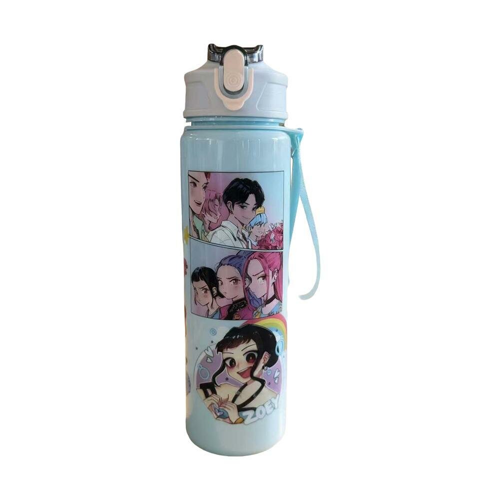 Ly nh a KPOP Hunter Devil cho tr em c tay c m, dung t ch 700 ml, b nh n c h nh ho t h nh d mang theo i h c, m D7N2