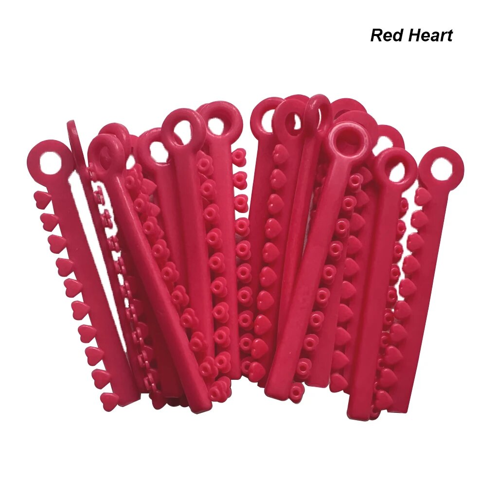 Стоматологические ортодонтические эластичные лигатуры, ленты для брекетов, брекеты, Red Heart