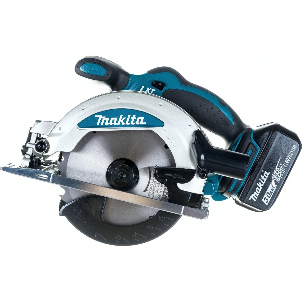 Пила дисковая Makita DSS610RF аккумуляторная LXT 18 В 3 А/ч 165 мм 3700 об/мин