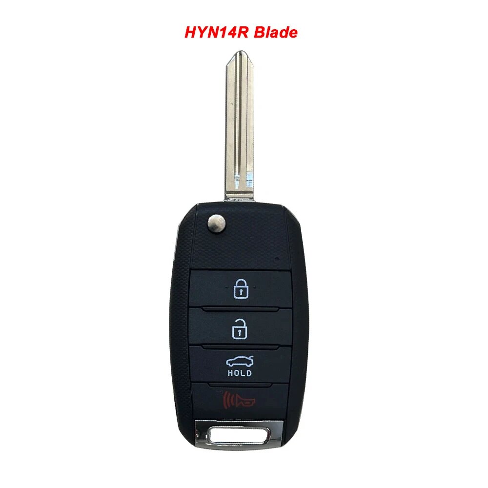 Чехол для ключа HYN14, 4 Button, KIA/Hyundai