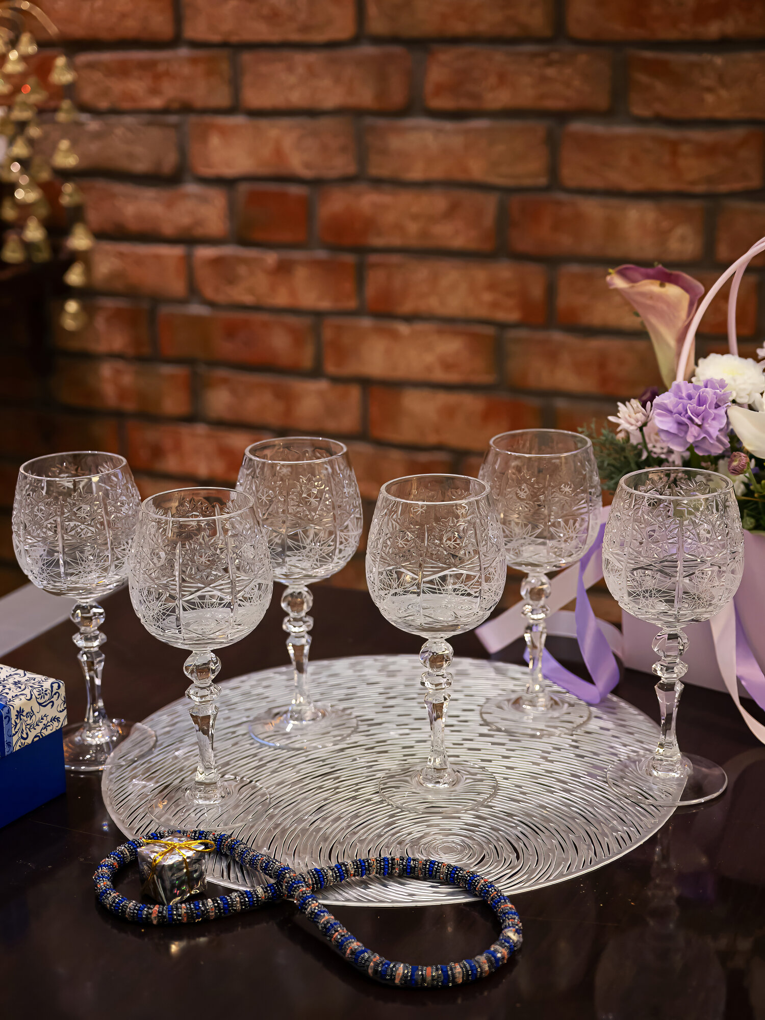 Хрустальные бокалы для вина 300 мл. набор 6 шт. Неман 1100/18, 7565/300гр