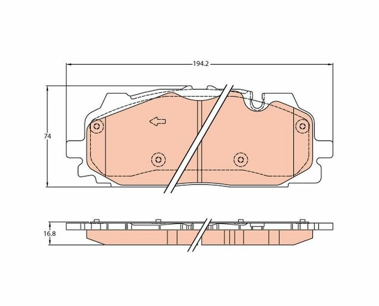 GDB2158 Колодки тормозные AUDI (Ауди) 16- передние