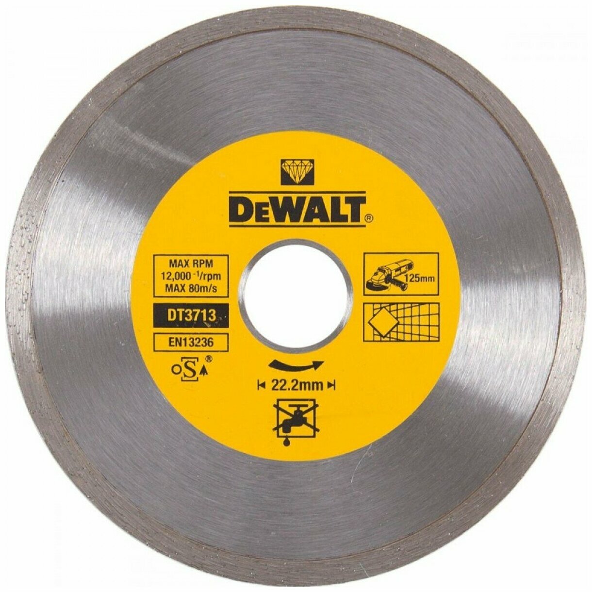 Диск алмазный DeWalt ф125х22.2х1.6мм DT 3713