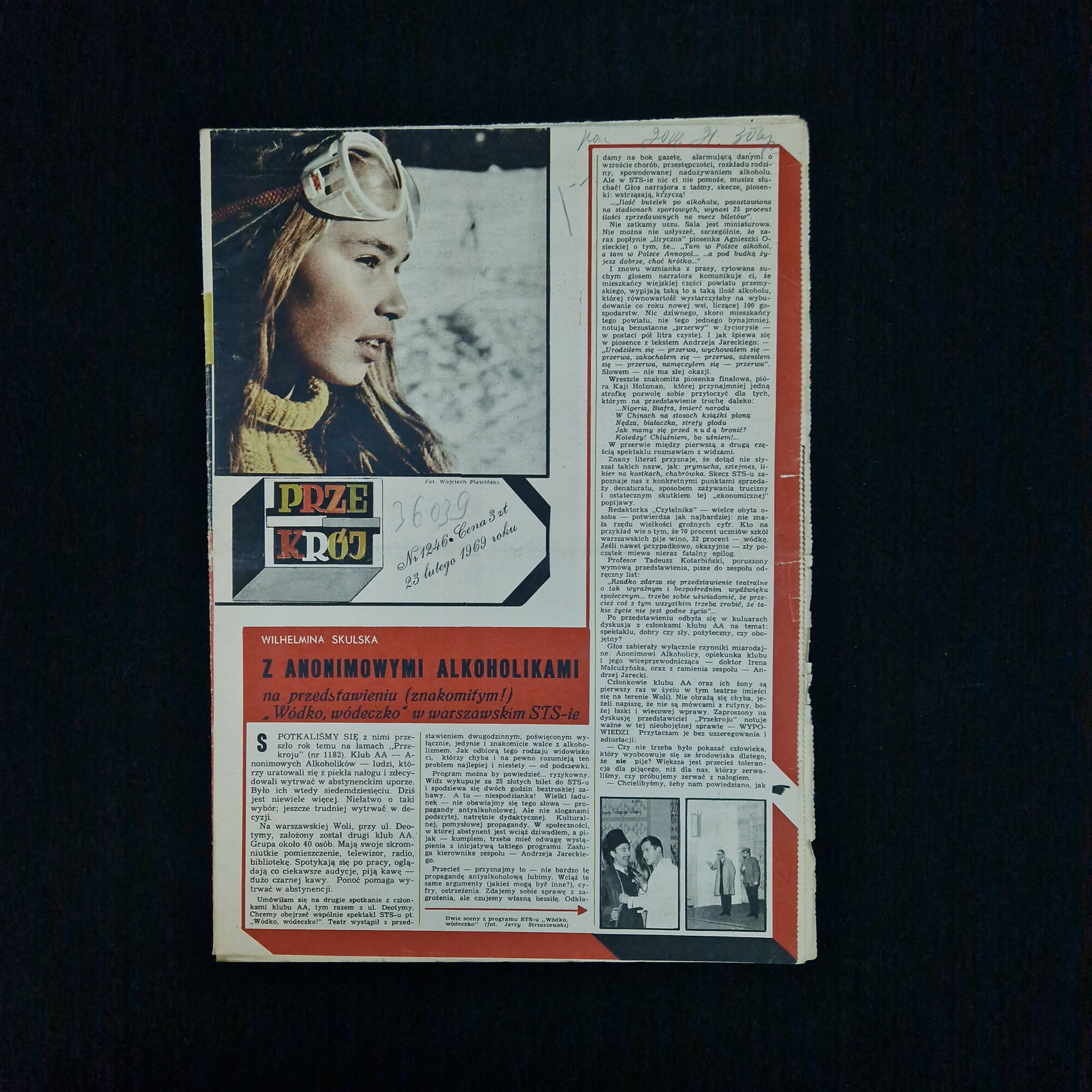 Журнал винтажный, СССР. Польское издание Przekroj, номер 1246, 23 февраля 1969 года