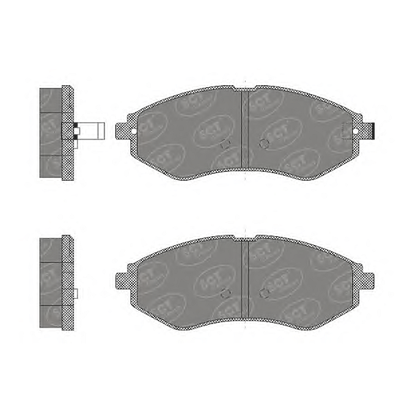 SCT GERMANY sp665 (94566892 / 95231012) колод. торм. задн. Chevrolet (Шевроле) aveo t300 11- / cobalt 14-