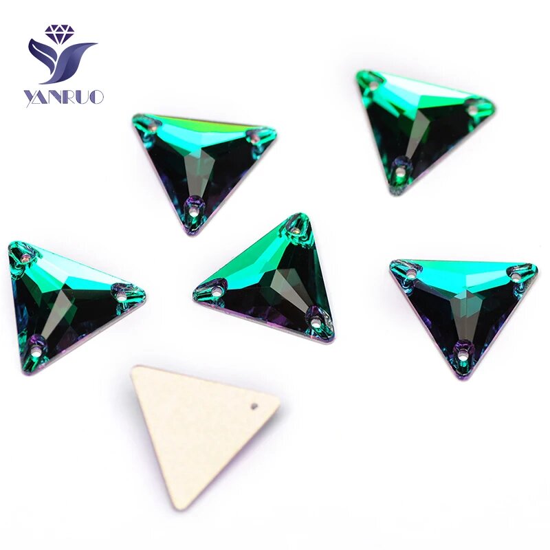 Стразы YANRUO 3270 изумрудные