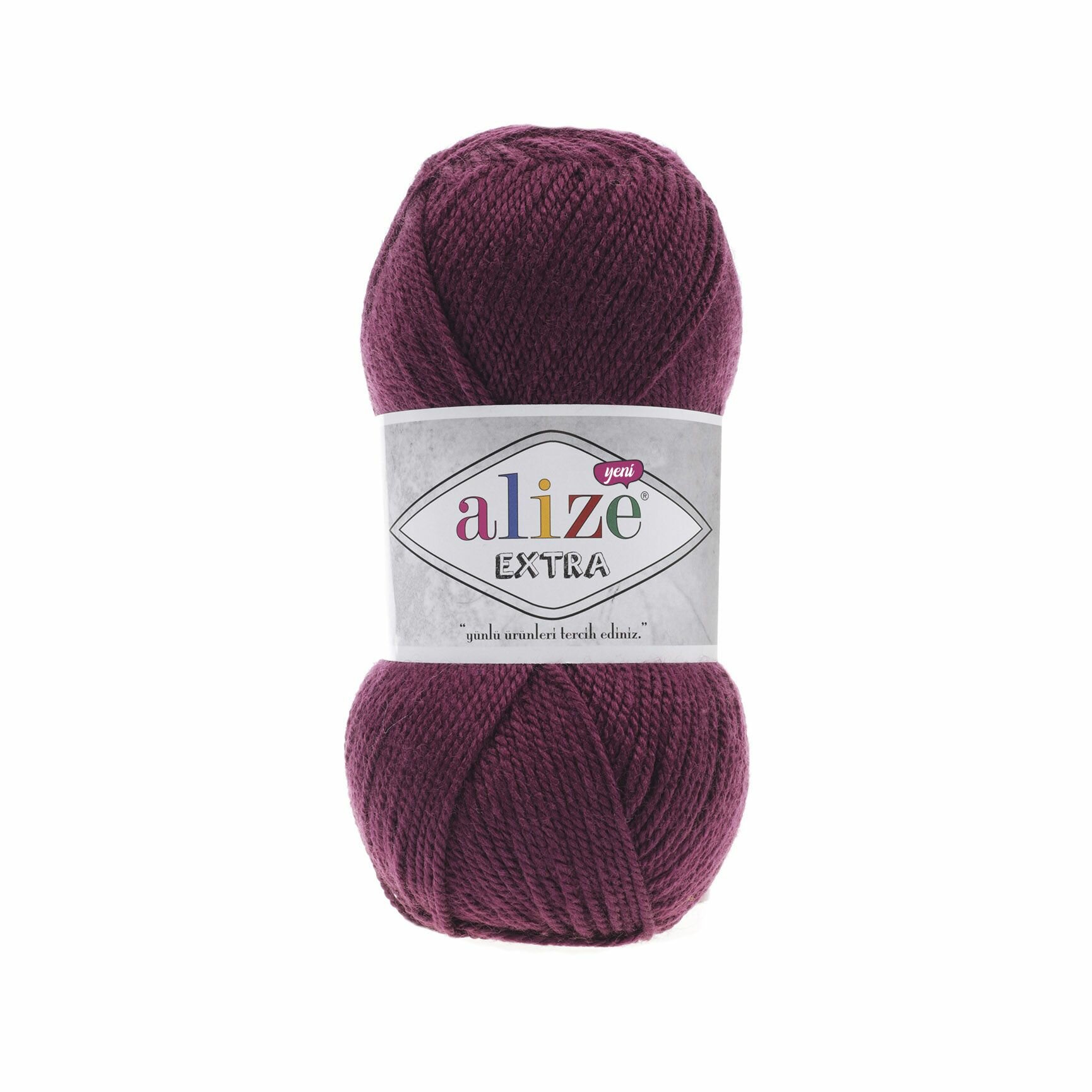 Пряжа Экстра (Extra) упаковка 5 мотков 100 г. 220 м. 100% акрил цвет 306 сливовый