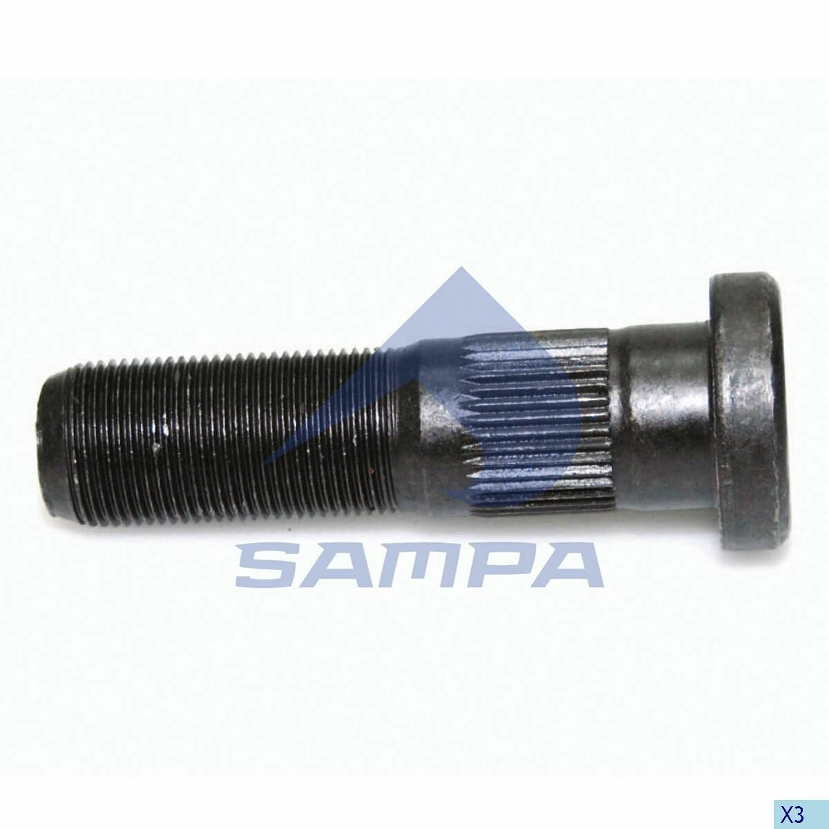 Болт колеса M22x1.5x86х44 ROR 085.167 SAMPA