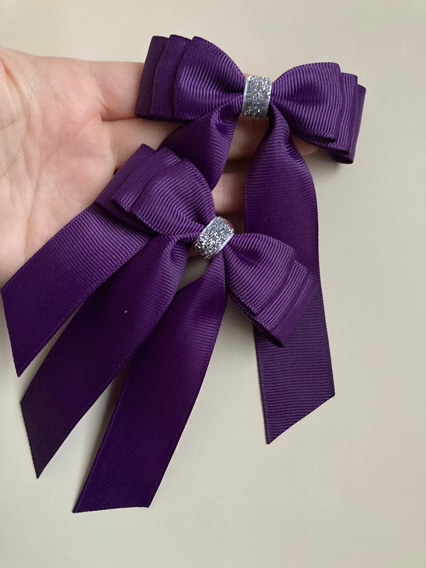 Бант на резинке MALETOK 2 шт, цвет фиолетовый