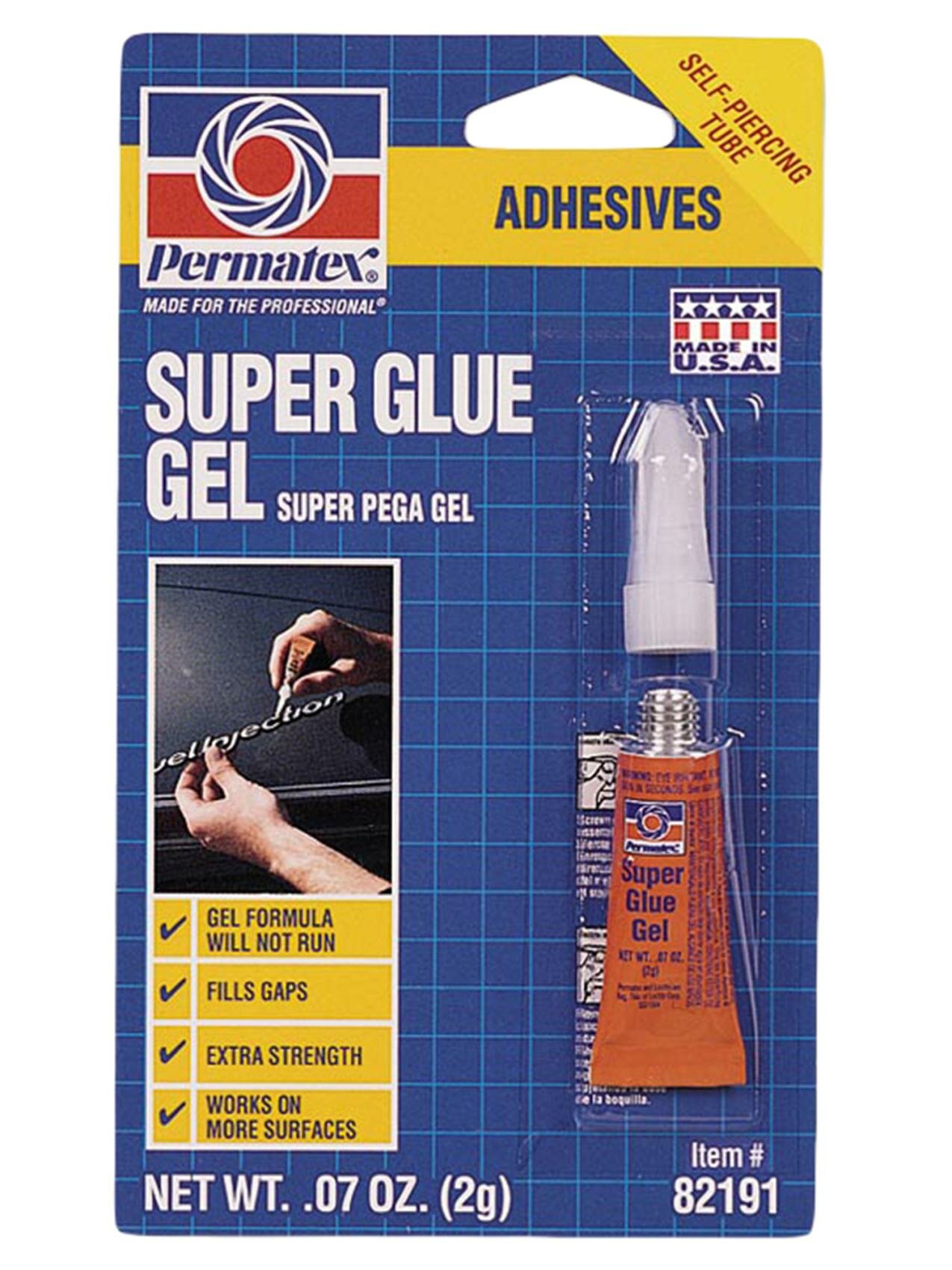 Клей-супер универсальный SUPER GLUE (гель) 2гр PERMATEX