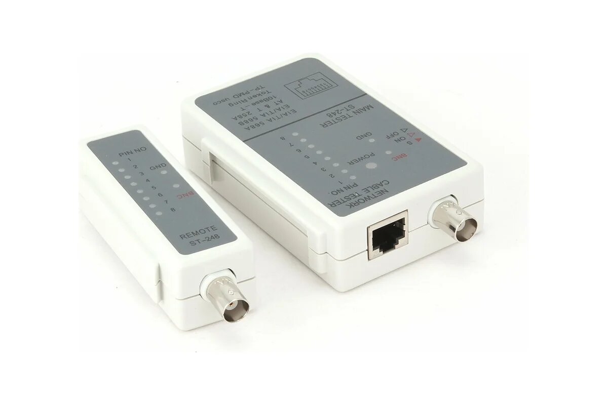 Cablexpert LAN тестер для RJ-45 и RG-58 NCT-1диагностика кабелей сетевых соединений