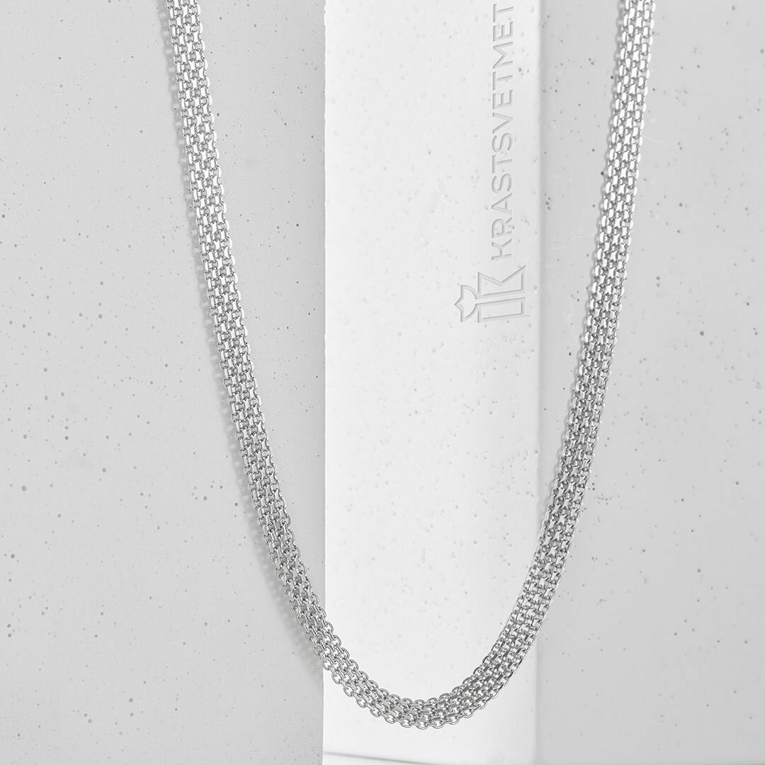 Цепь серебро, 925 проба, родирование